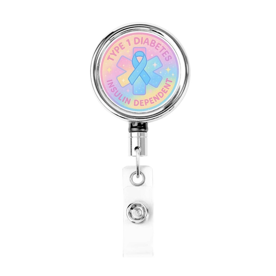 Heavy Duty Metal Badge Reel Type 1 Diabetes Type 1 Diabetic T1D - Etsy
