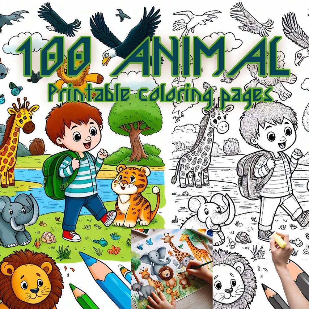 100 Easy Coloring Pages for Kids, Toddlers, Preschoolers Toddlers ...