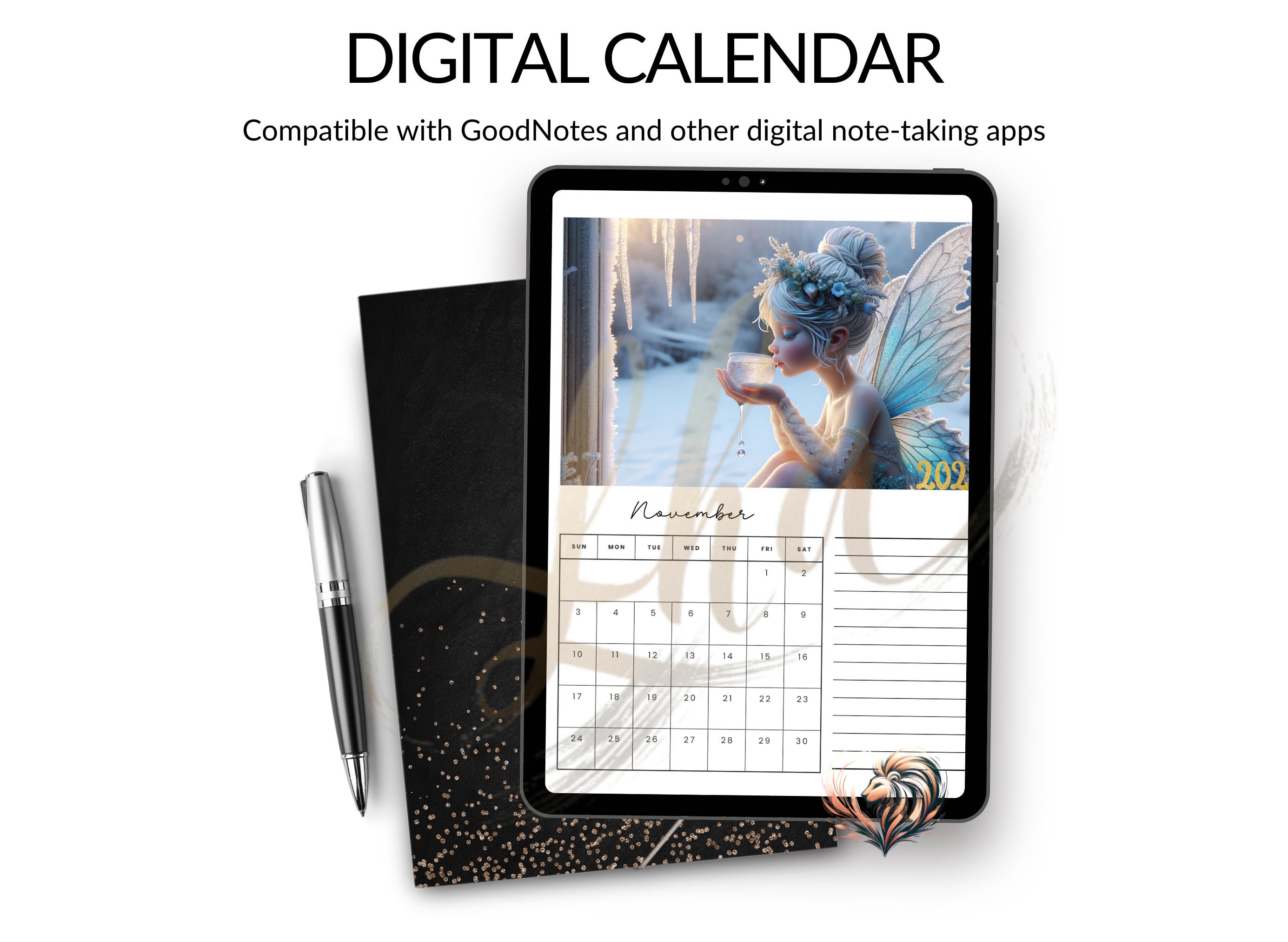 2024 Printable Calendar | Fairy Doll Art | Stay Organized in Fantasy ...