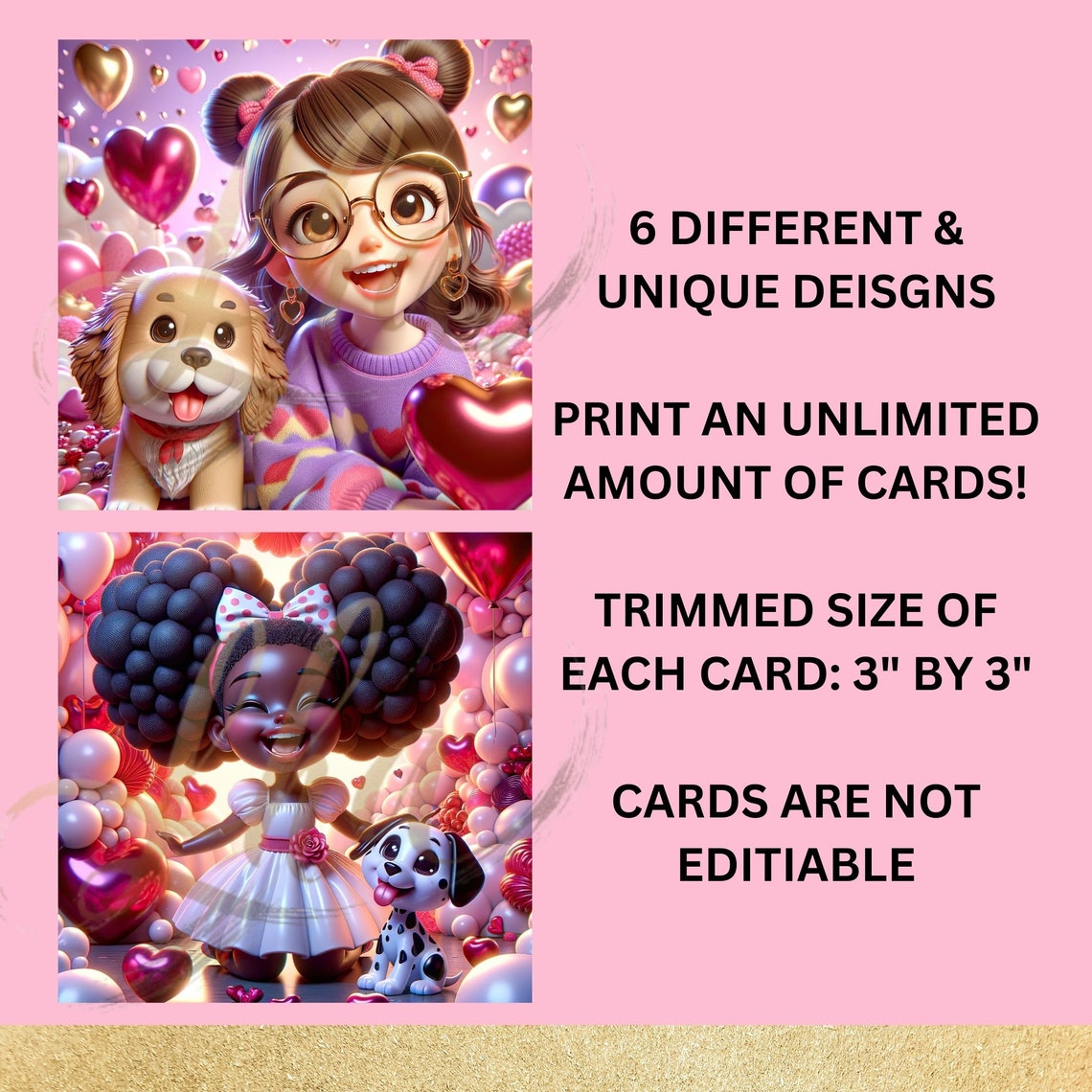 Printable Valentine's Day Cards for Kids With Diverse Characters ...