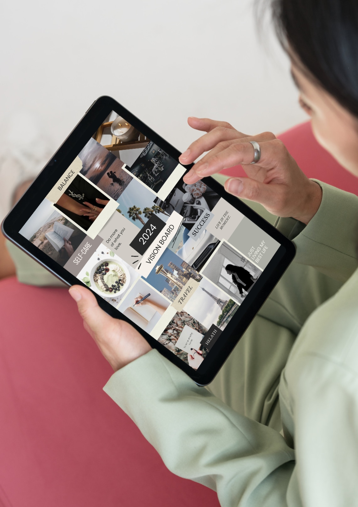 Vision Board; New Year Goals; Digital Vision Board; Vision Board ...