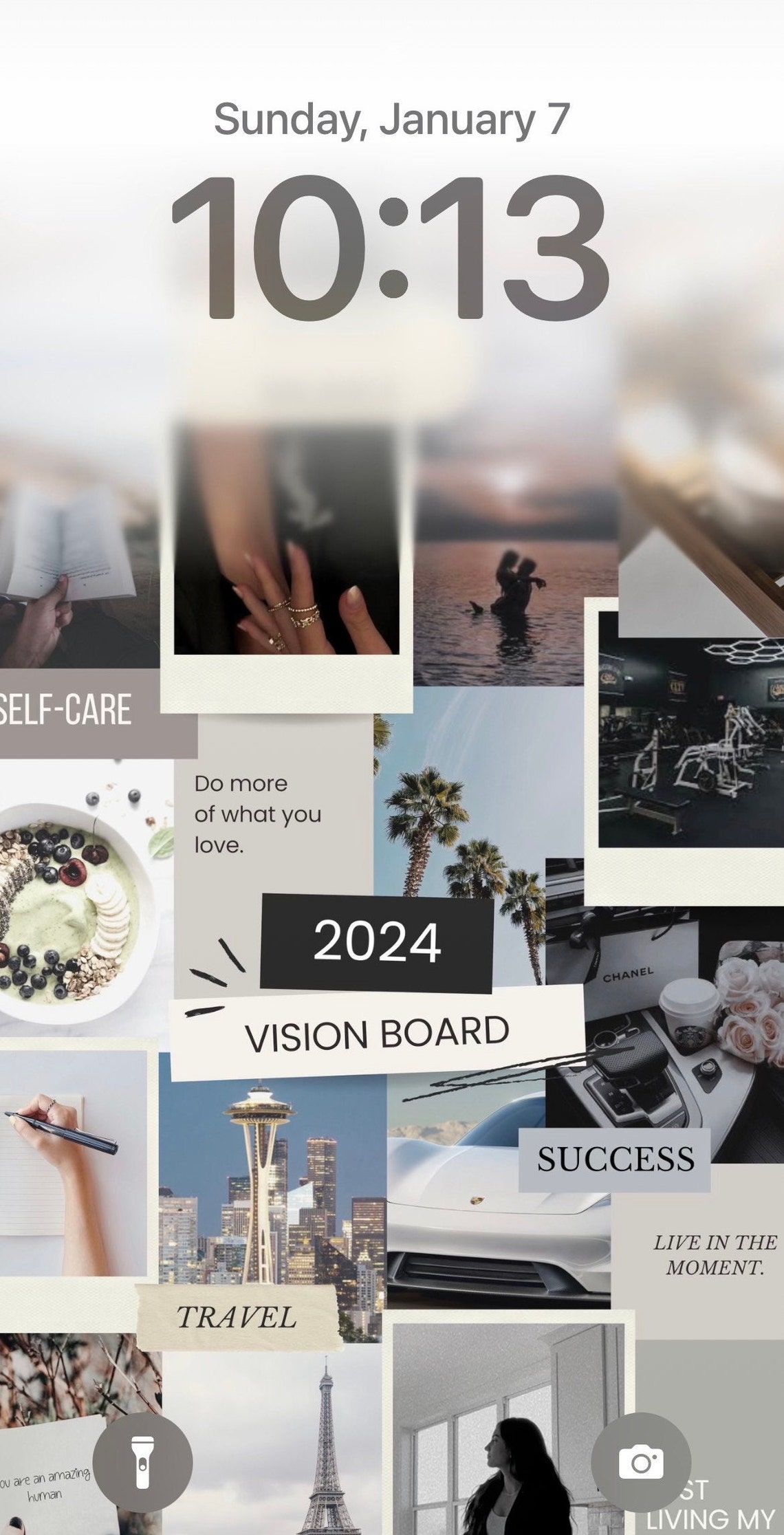 Vision Board; New Year Goals; Digital Vision Board; Vision Board ...