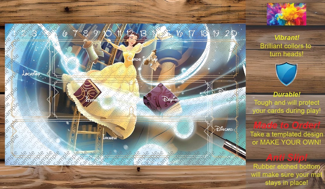 Make Your Own Custom Lorcana TCG Playmat - Single/double Sided, Can Be ...