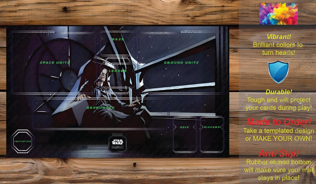 Star Wars Unlimited Custom Make Your Own Playmat: C01 - Emperor ...