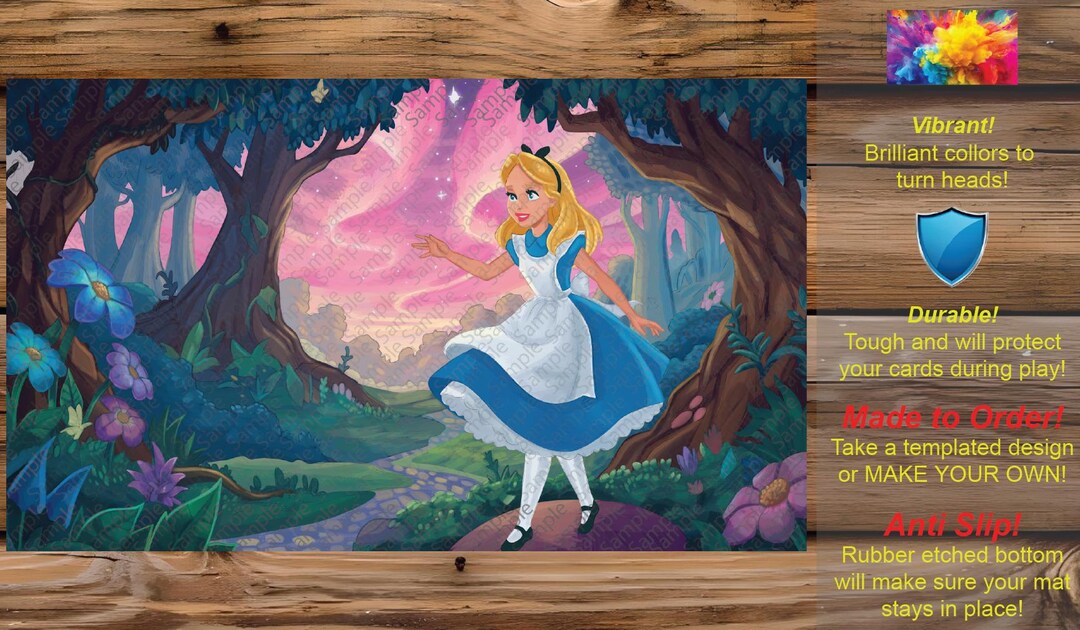 Make Your Own Custom TCG Playmat - Lorcana - Alice - SC Edition Custom ...
