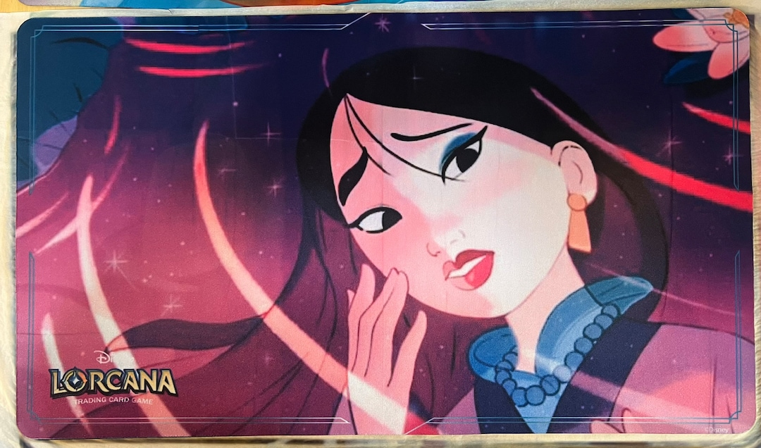 ON HAND DEFECTIVE sold as Is Lorcana Reflection mulan Playmat Additional 10 off Coupon for Clean ...