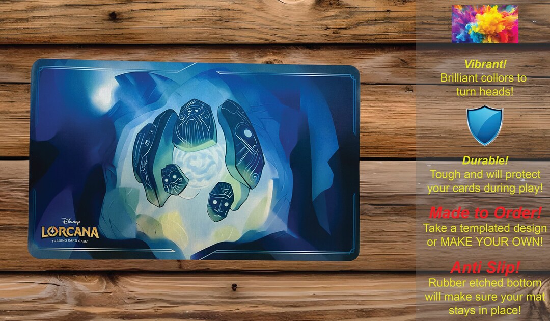 Lorcana Custom Make Your Own Playmat: Heart of Atlantis INTO THE INKLANDS - Etsy