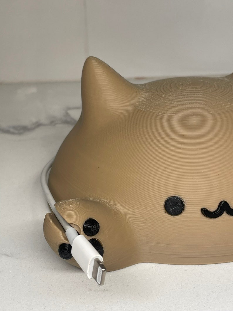 Cute Desk Accessory Kawaii Cat Cord Holder Cable Organizer for Desk Cat ...