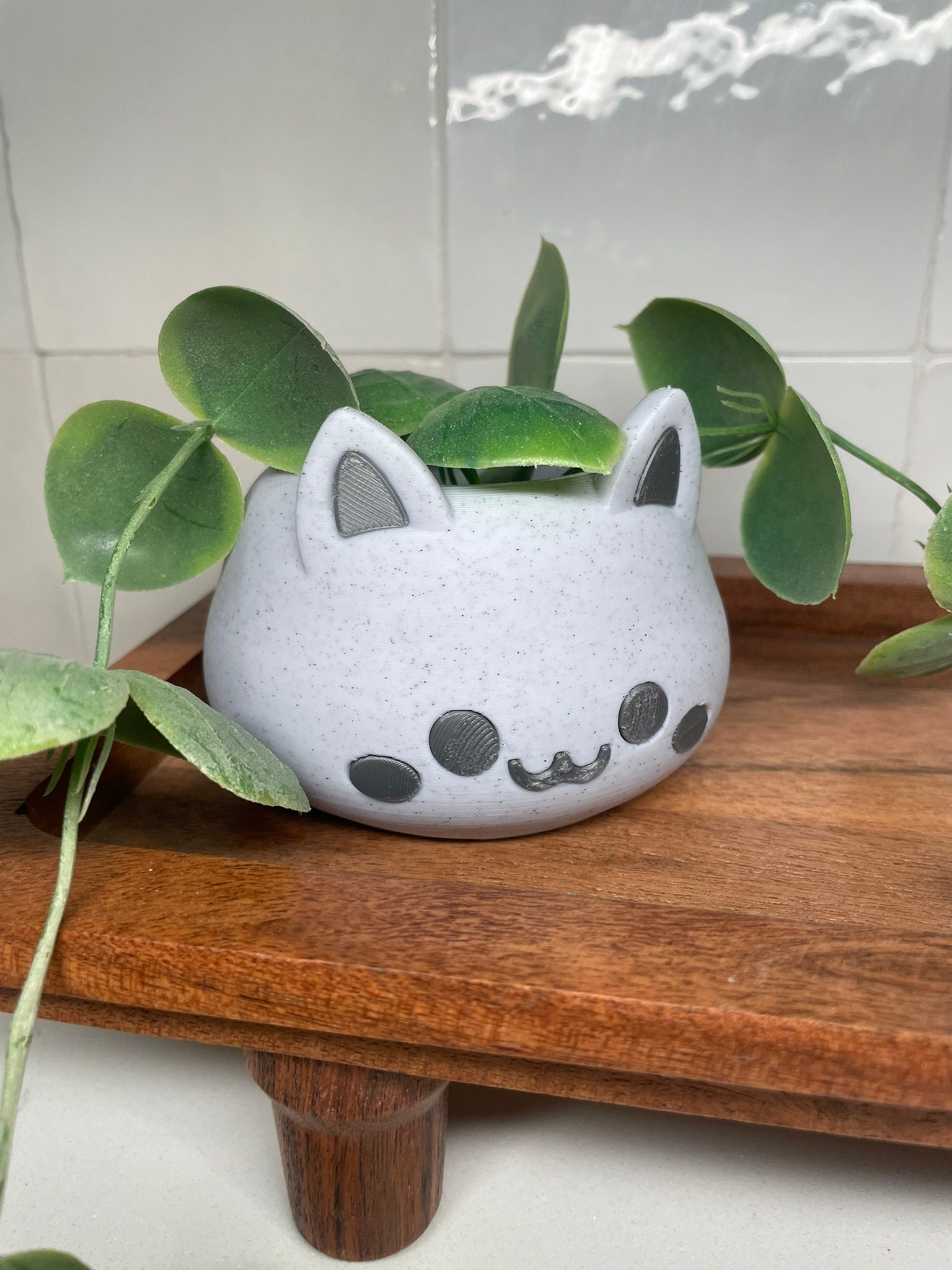 Cat Planter - Kitten Planter With Drain - Fresh Catnip Container - Cat ...