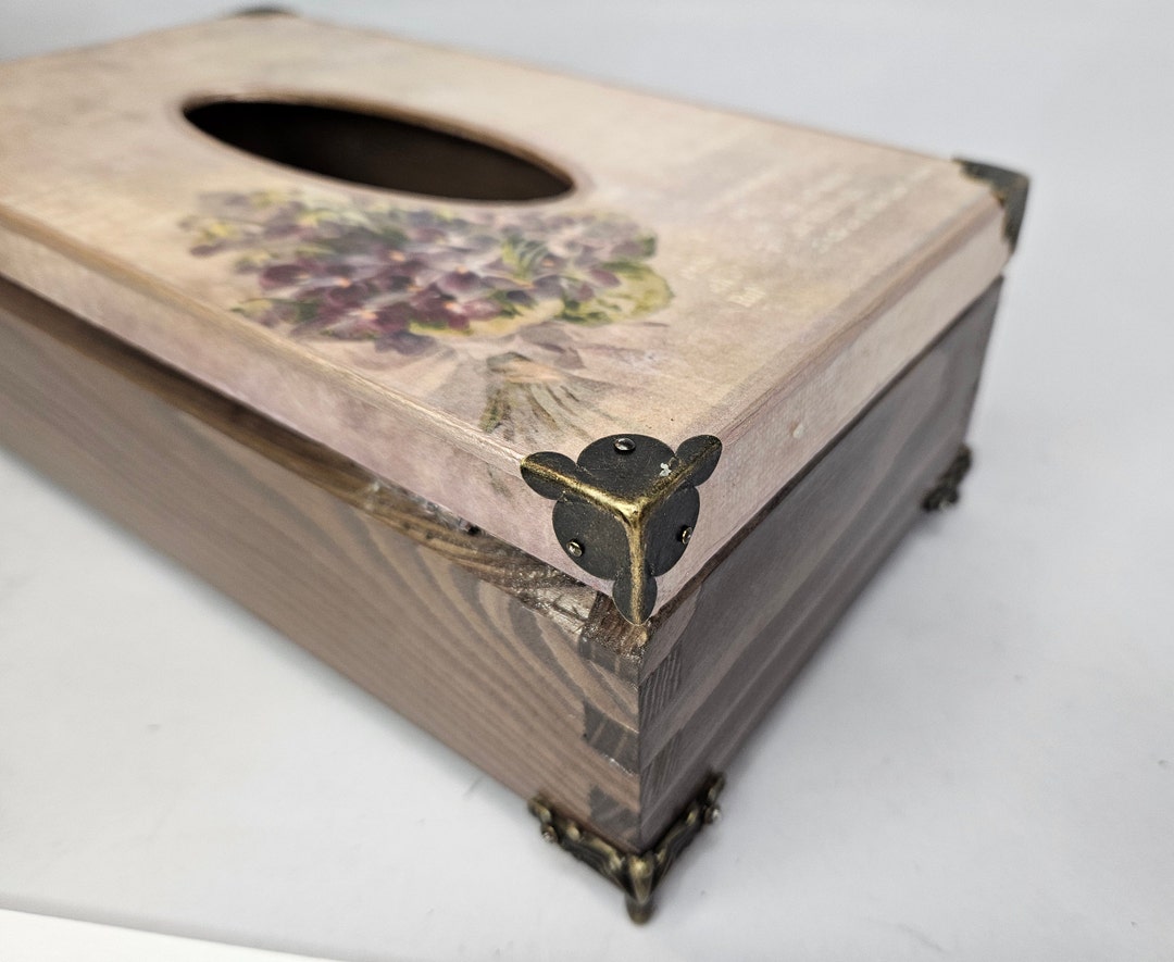 Tissue Box Decorated With Decoupage Technique - Stylish, Elegant With ...