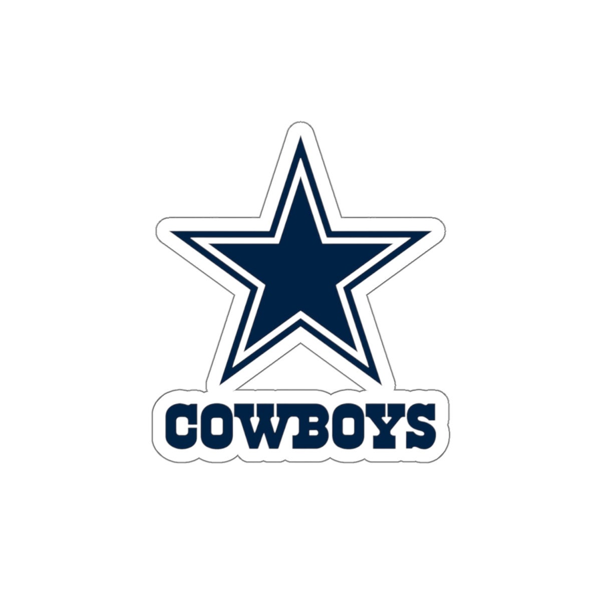 Dallas Cowboys Sticker NFL Sticker - Etsy