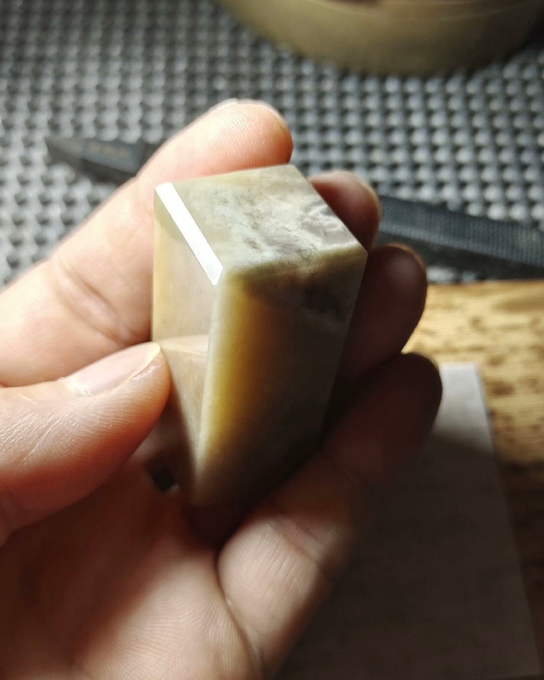 Hokusai Wave Jade Seal, Hand-carved Hanko Stamp - Etsy