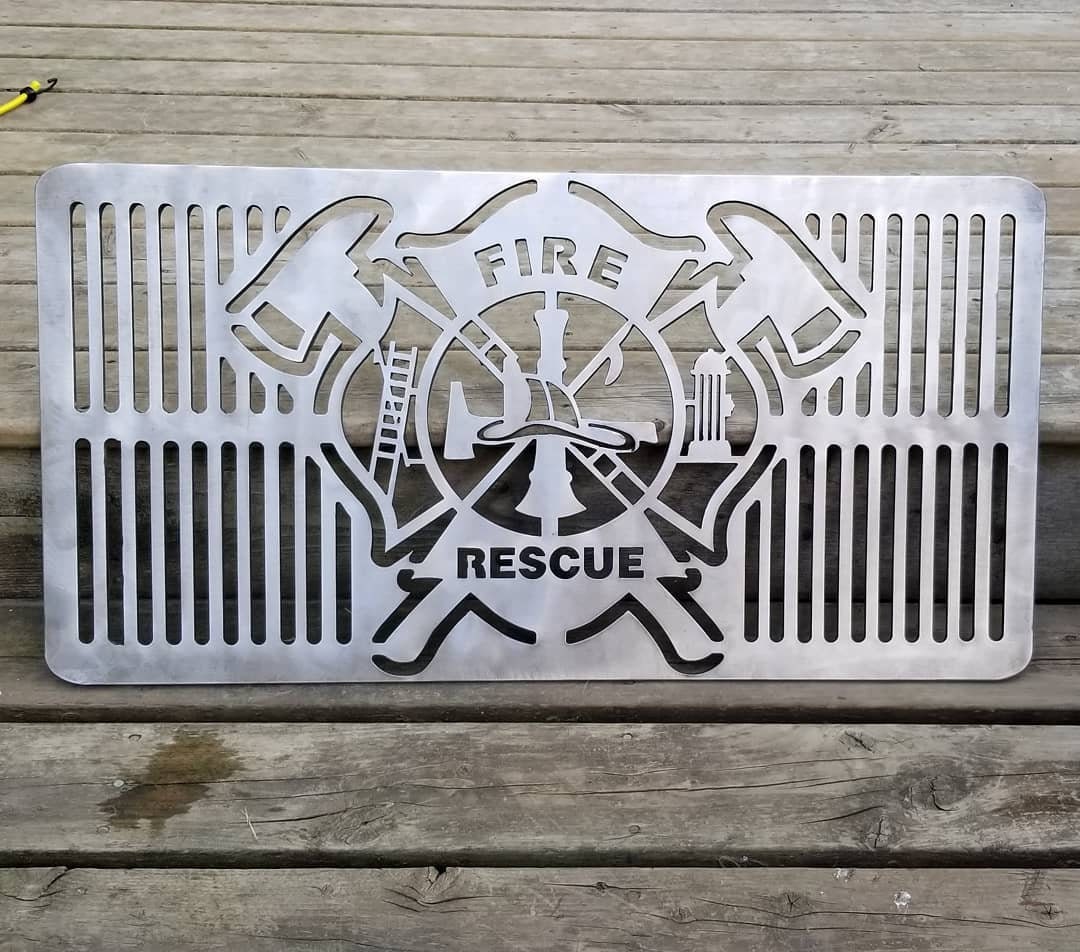 Fire Fighter Maltese Cross BBQ Grill Design - Etsy