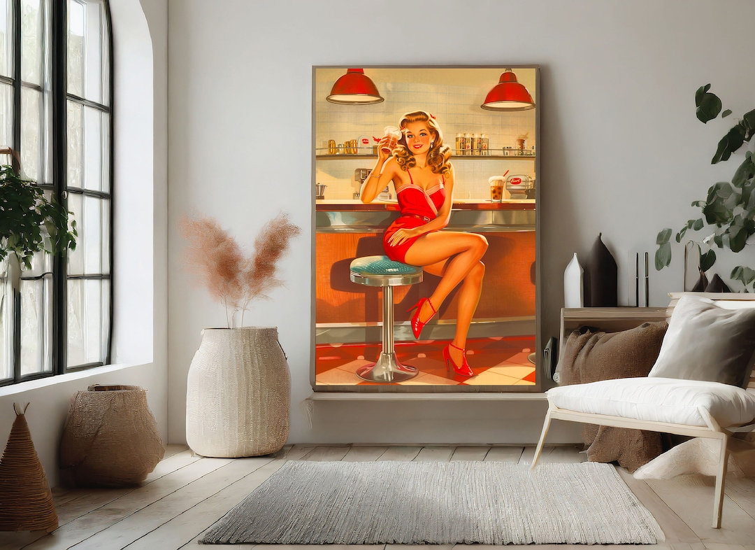 Retro Pin-up American Girls 50s Housewives Polka Dot Vintage Pin up ...