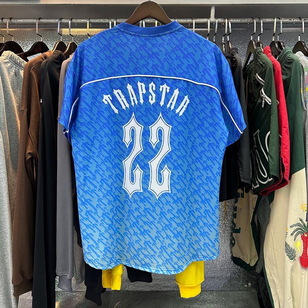 Trapstar London Monogram Football Jersey Gradient Sports Quick-drying ...