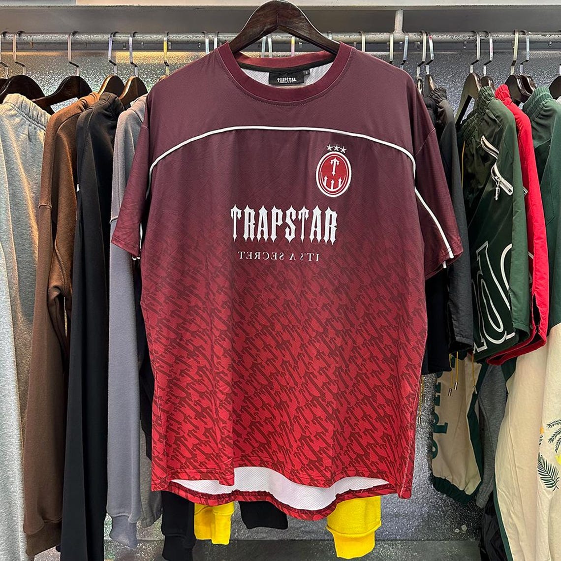 Trapstar London Monogram Football Jersey Gradient Sports Quick-drying ...