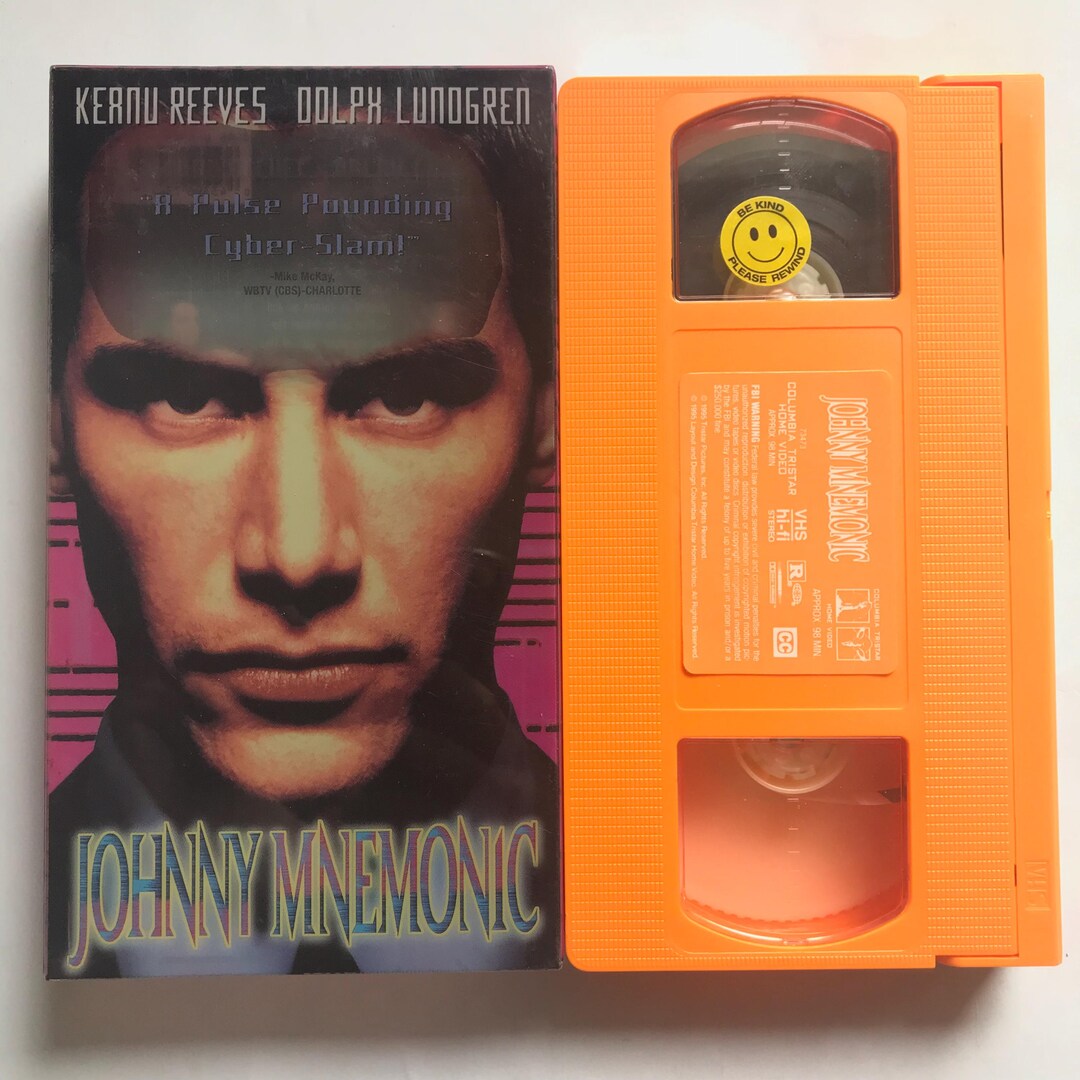 Johnny Mnemonic VHS Tape 90s Keanu Reeves Orange Tape Nostalgic Gift - Etsy