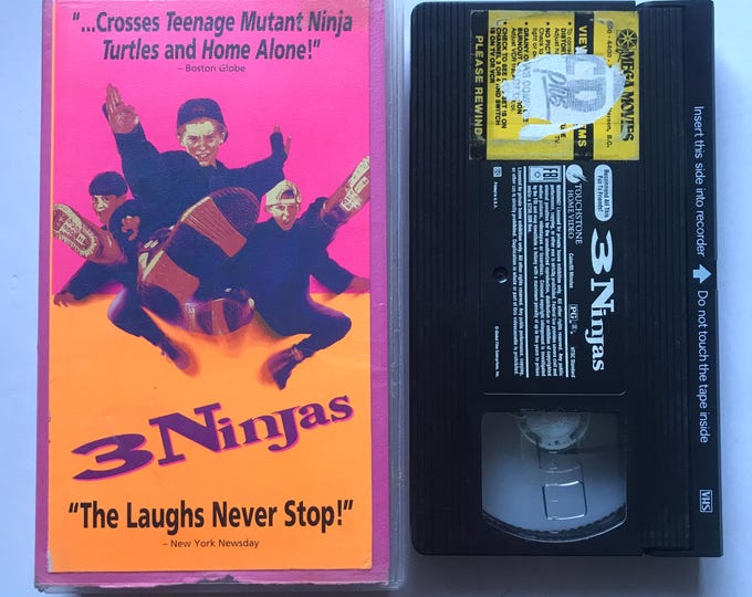 3 Ninjas VHS Tape Retro 90s Nostalgia Kids Cult Film - Etsy