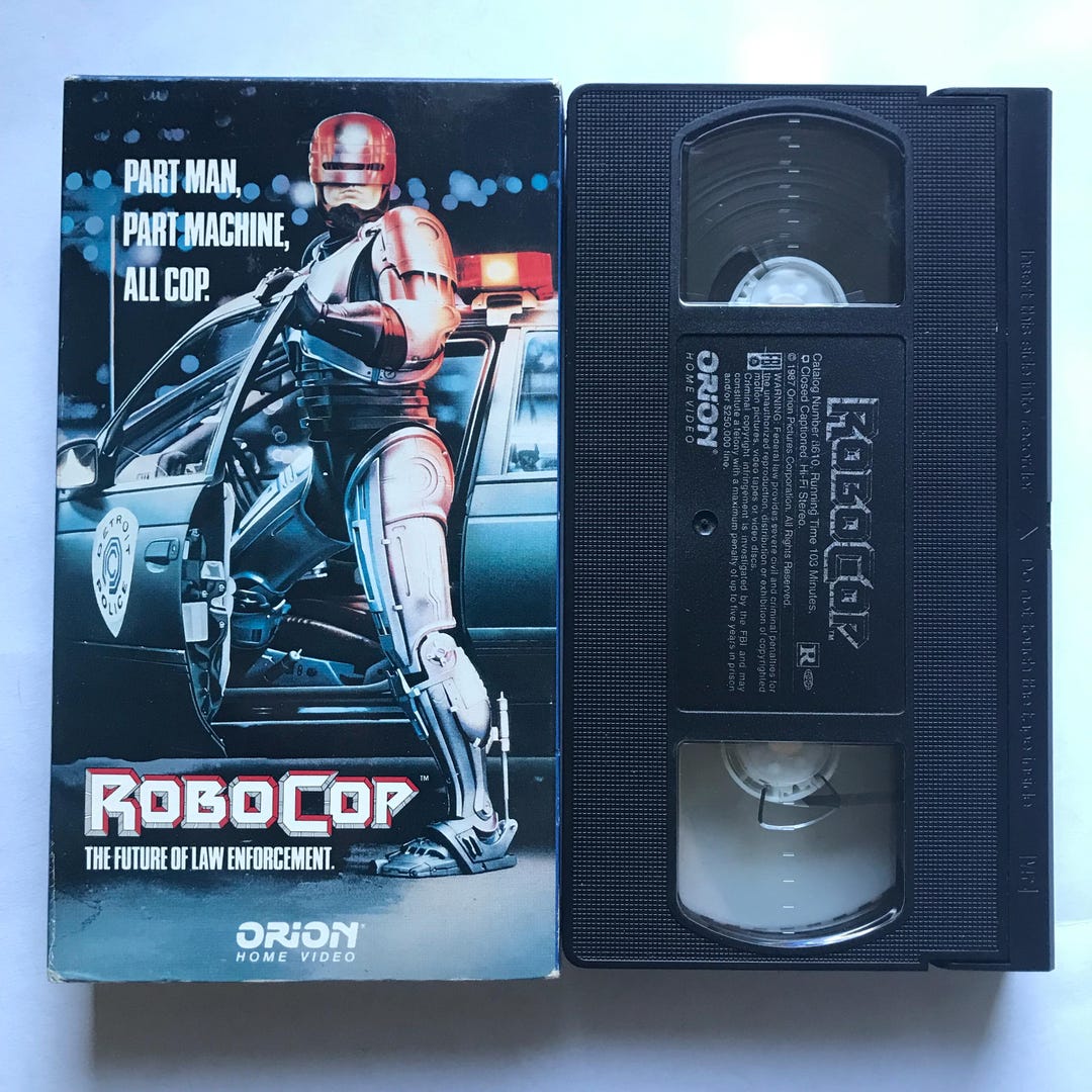 Vintage Robocop VHS Tape 80s Cult Film Sci-fi Nostalgia - Etsy
