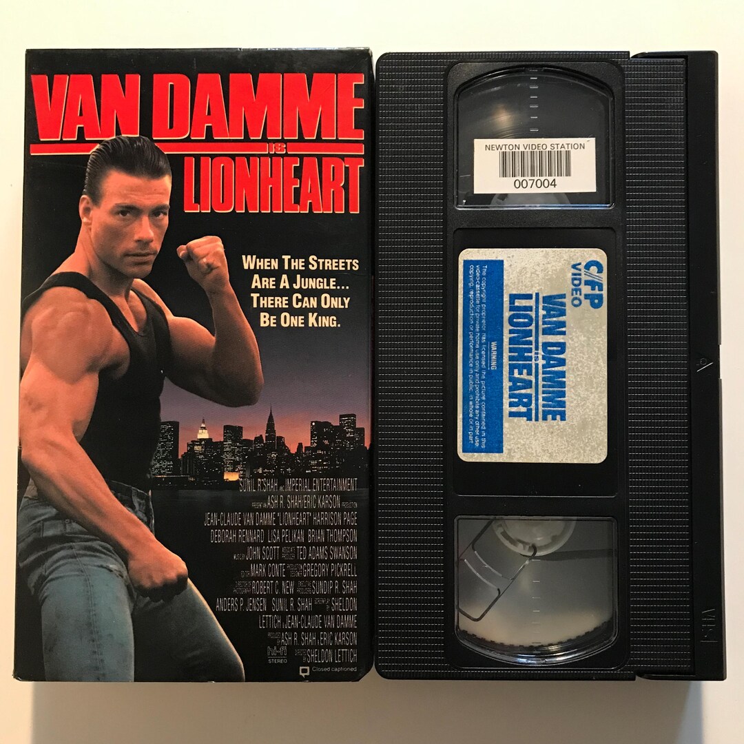 Lionheart VHS Tape 90s Jean-claude Van Damme Fighting Martial Arts - Etsy