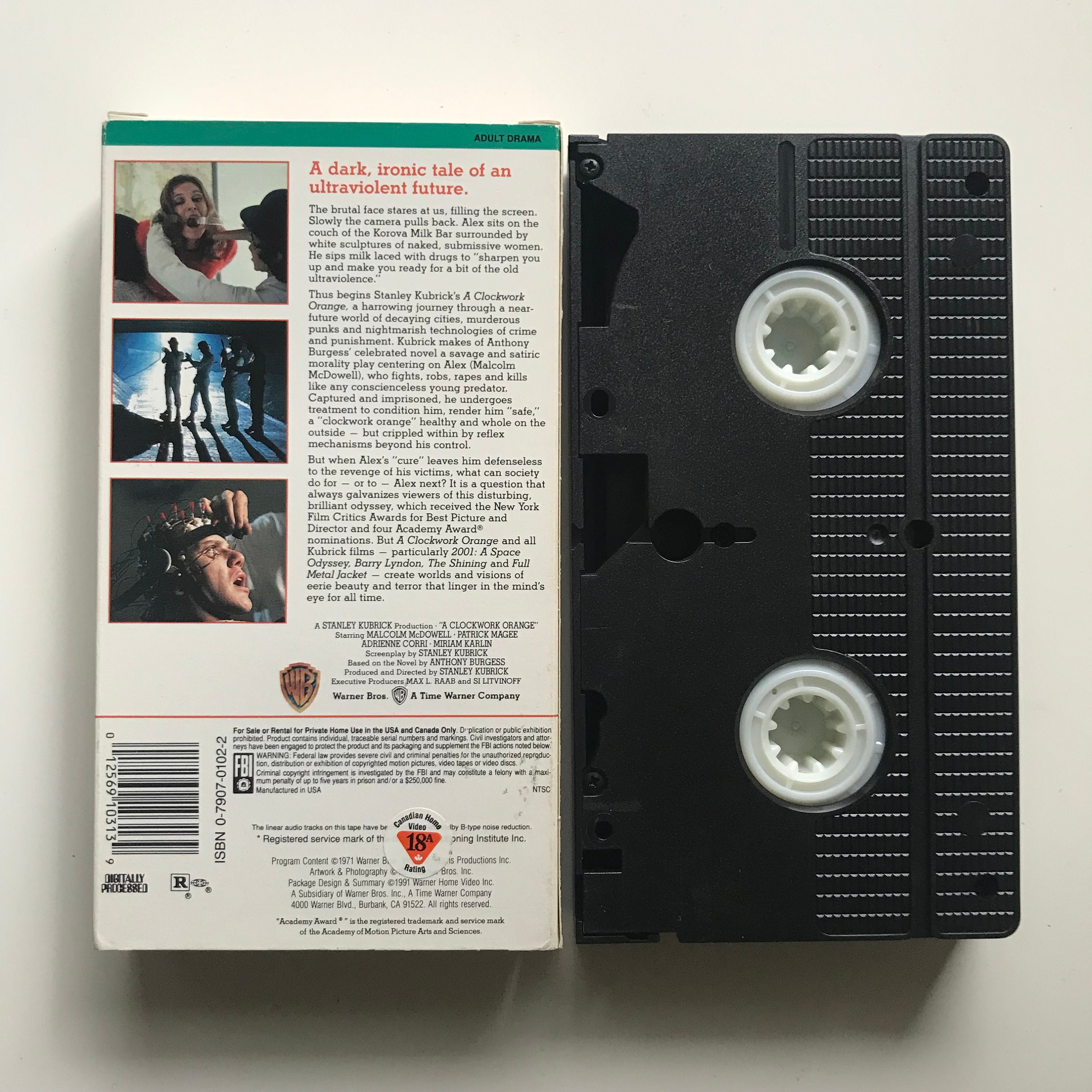 A Clockwork Orange VHS Tape Stanley Kubrick Vintage Video 70s - Etsy