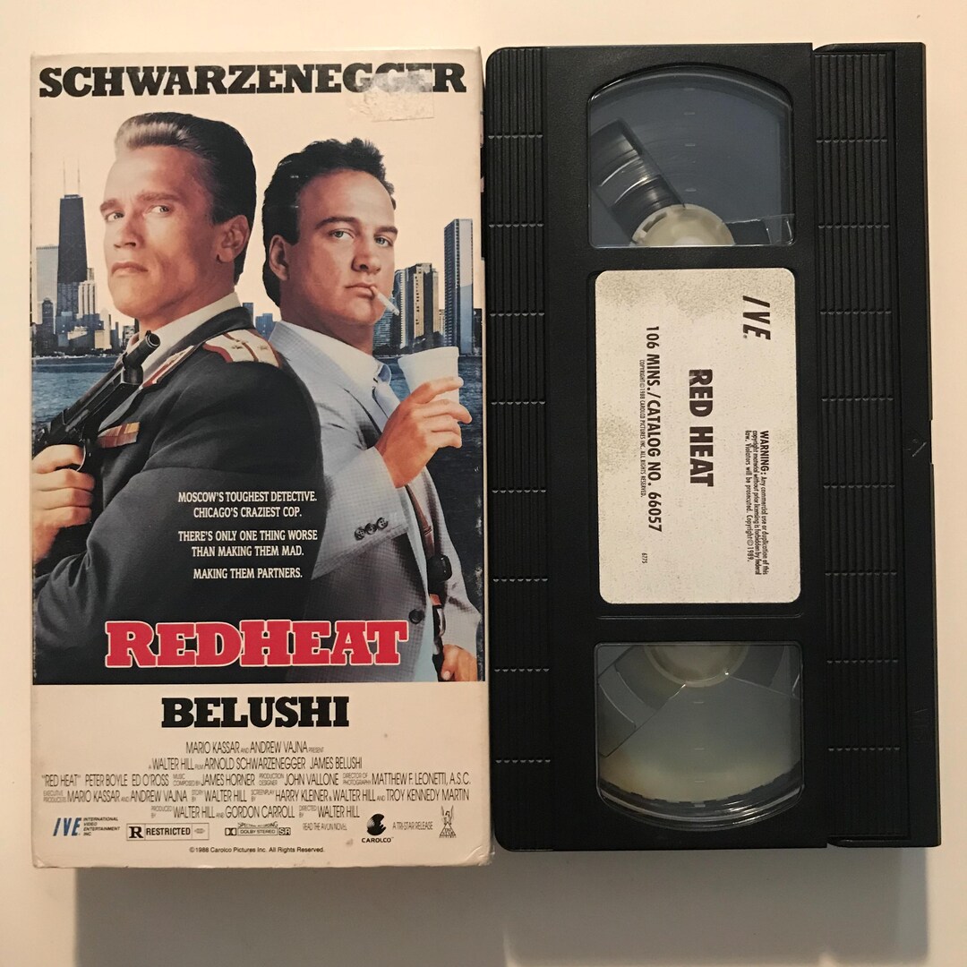 Vintage Red Heat VHS Tape 80s Action Comedy Arnold Schwarzenegger - Etsy