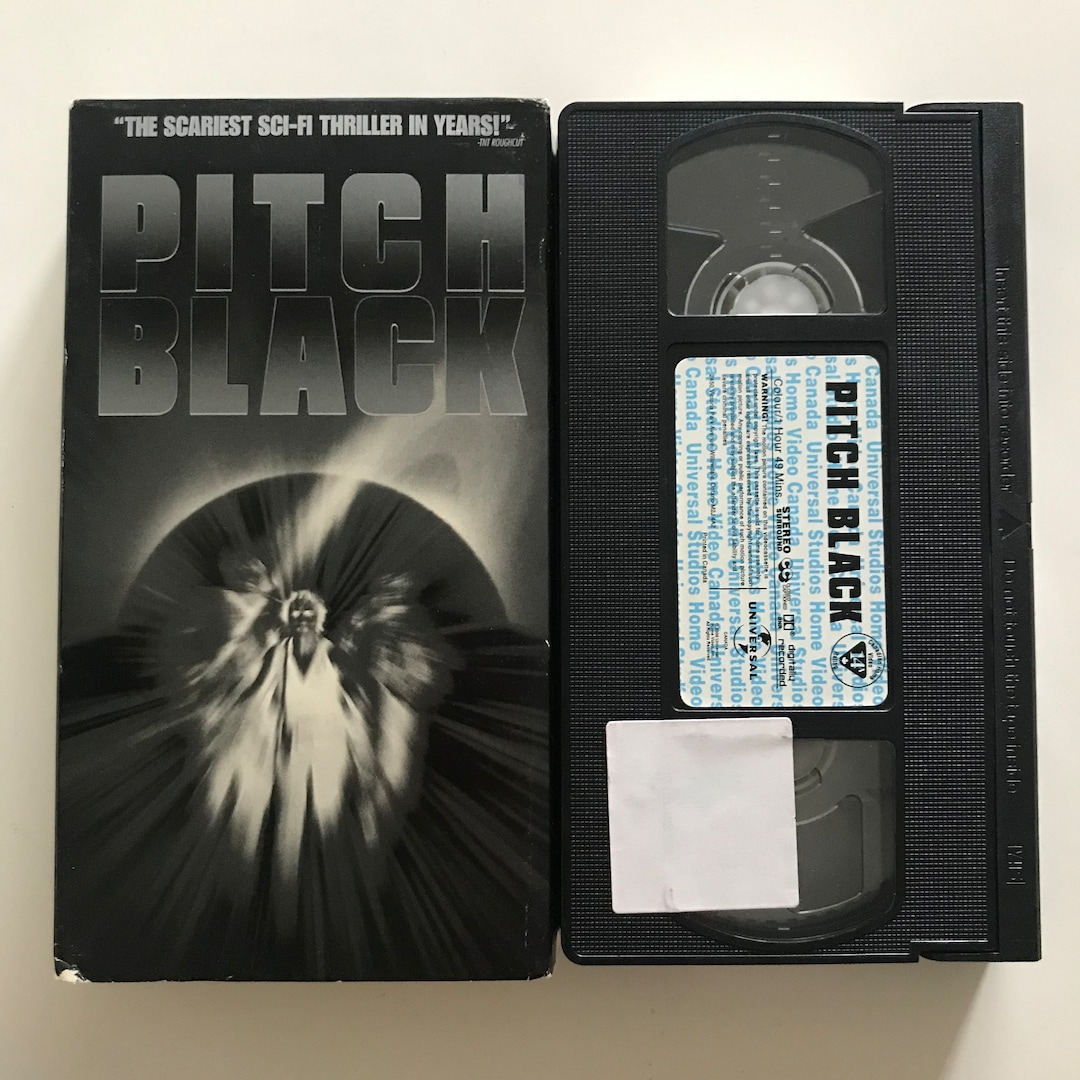 Pitch Black VHS Tape Late 90s Sci-fi Horror Thriller Vin Diesel - Etsy