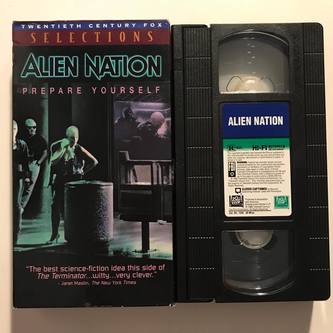 Alien Nation VHS Tape Retro 80s Sci-fi Comedy - Etsy