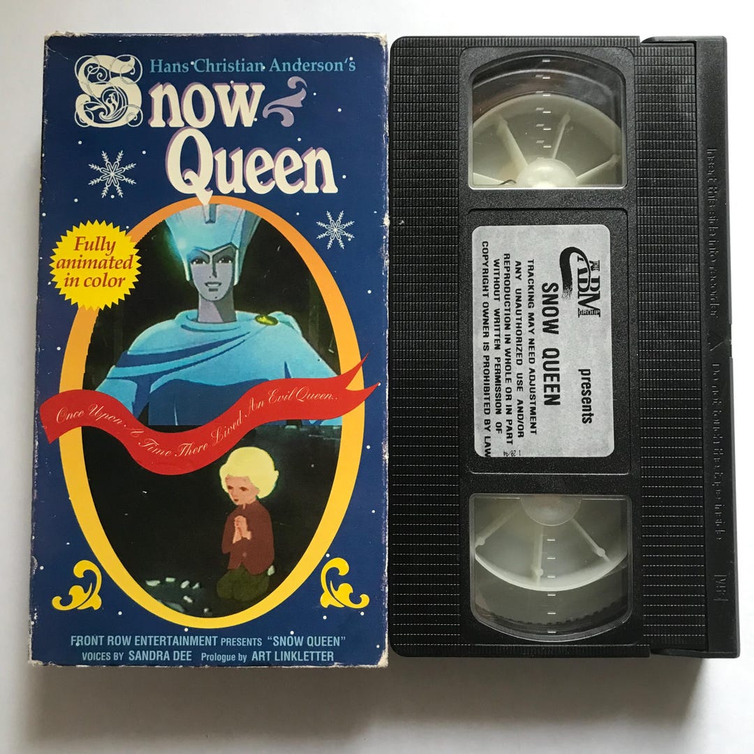 The Snow Queen VHS Tape 1957 Hans Christian Anderson Retro 50s Animated ...