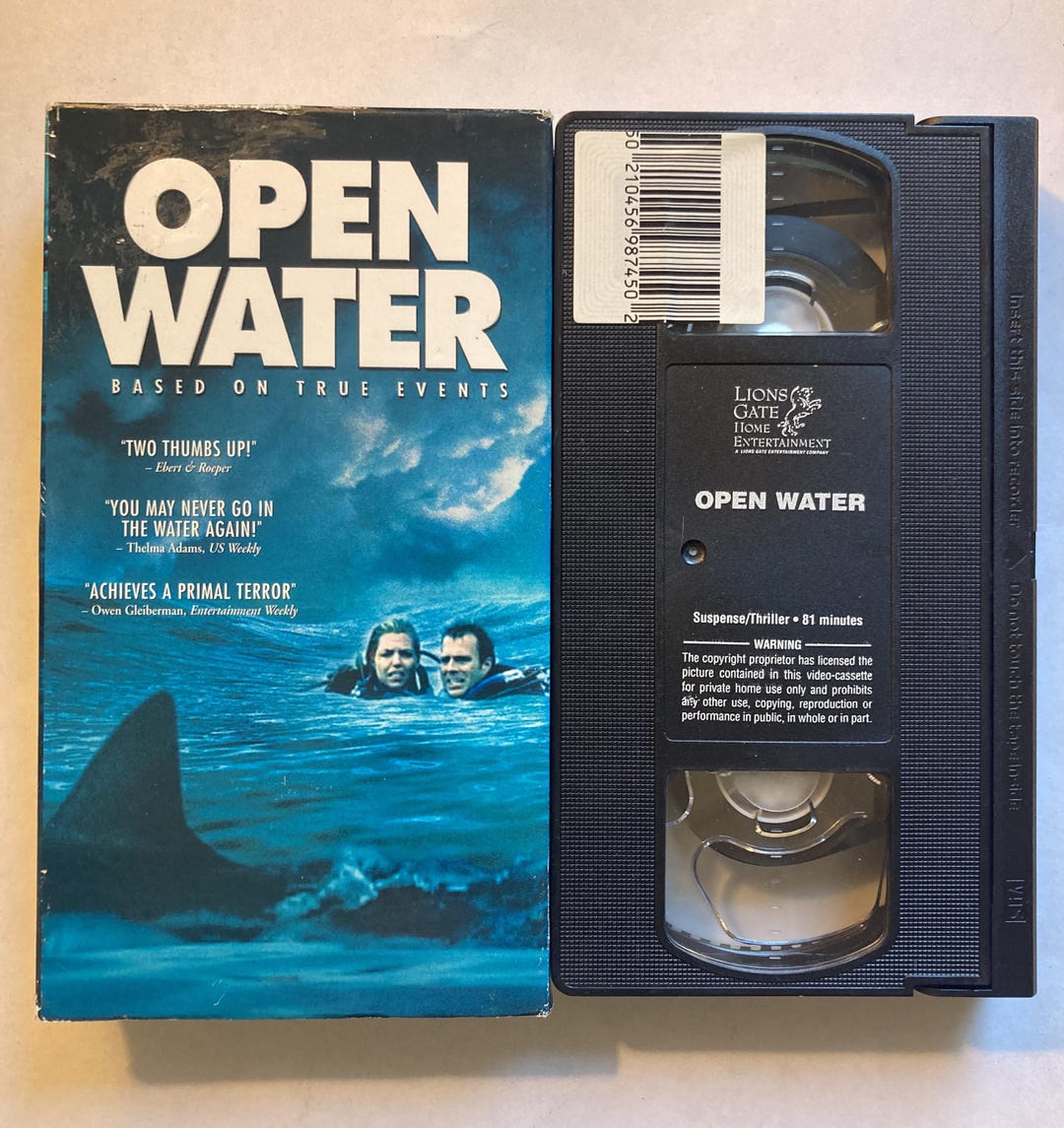 Open Water VHS Tape Retro 2000s Survival Horror Shark Thriller - Etsy ...