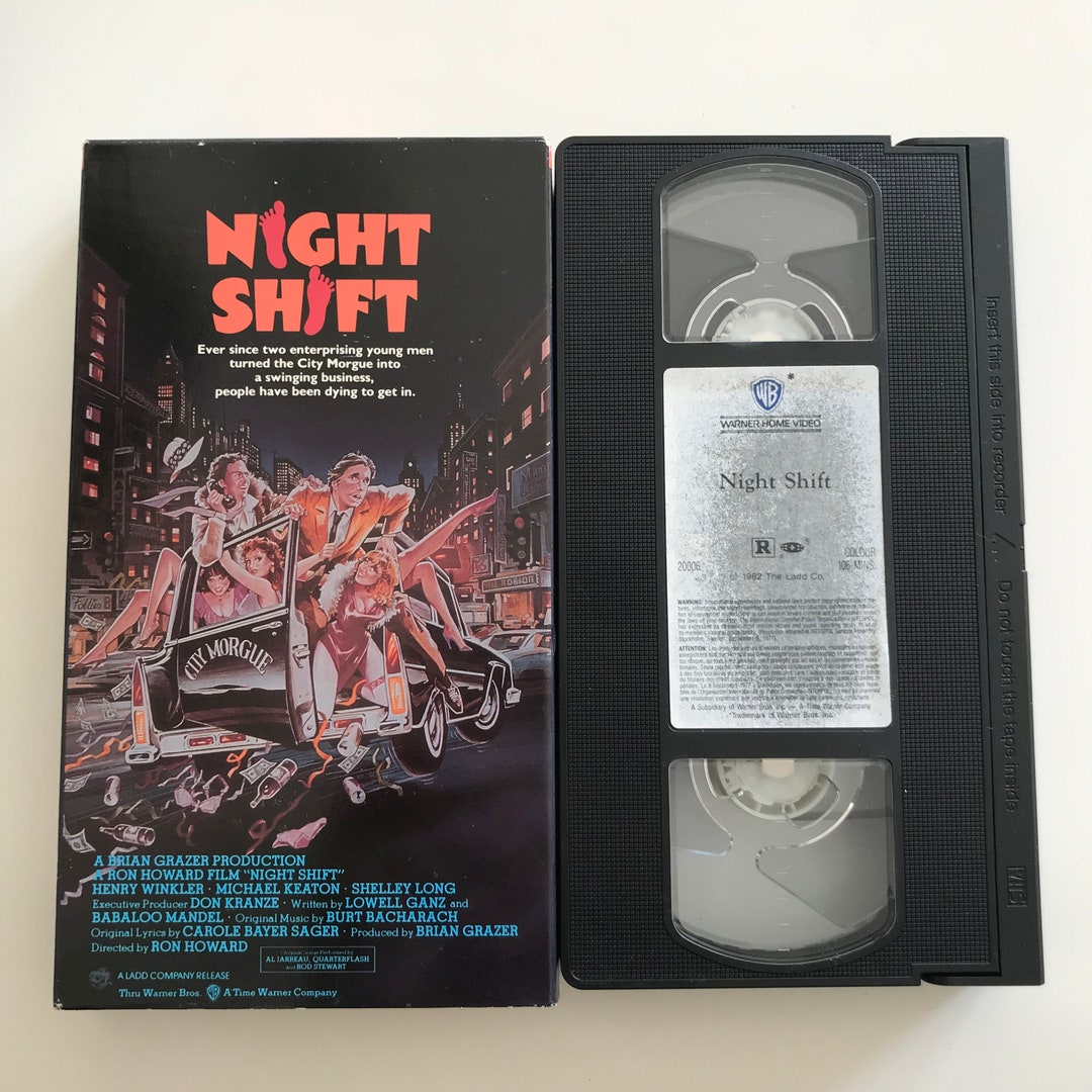Vintage Night Shift VHS Tape 80s Cult Comedy Ron Howard Michael Keaton Henry Winkler - Etsy