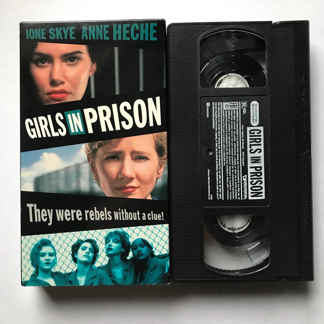 Girls in Prison VHS Tape 90s Anne Heche Ione Sky Retro Women in Prison ...