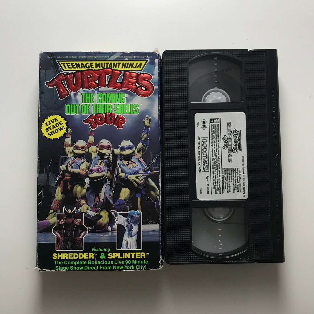 Teenage Mutant Ninja Turtles the Coming Out of Their Shells Tour VHS ...