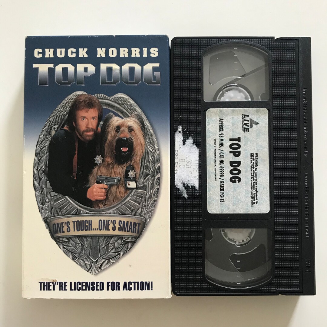 Vintage Top Dog VHS Tape 90s Action Chuck Norris - Etsy
