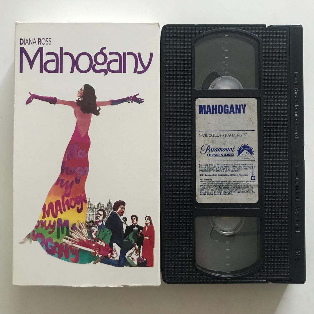 Mahogany VHS Tape 70s Diana Ross Billy Dee Williams Romance - Etsy