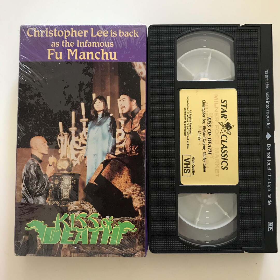 Kiss of Death VHS Tape 60s Exploitation Film Christopher Lee - Etsy