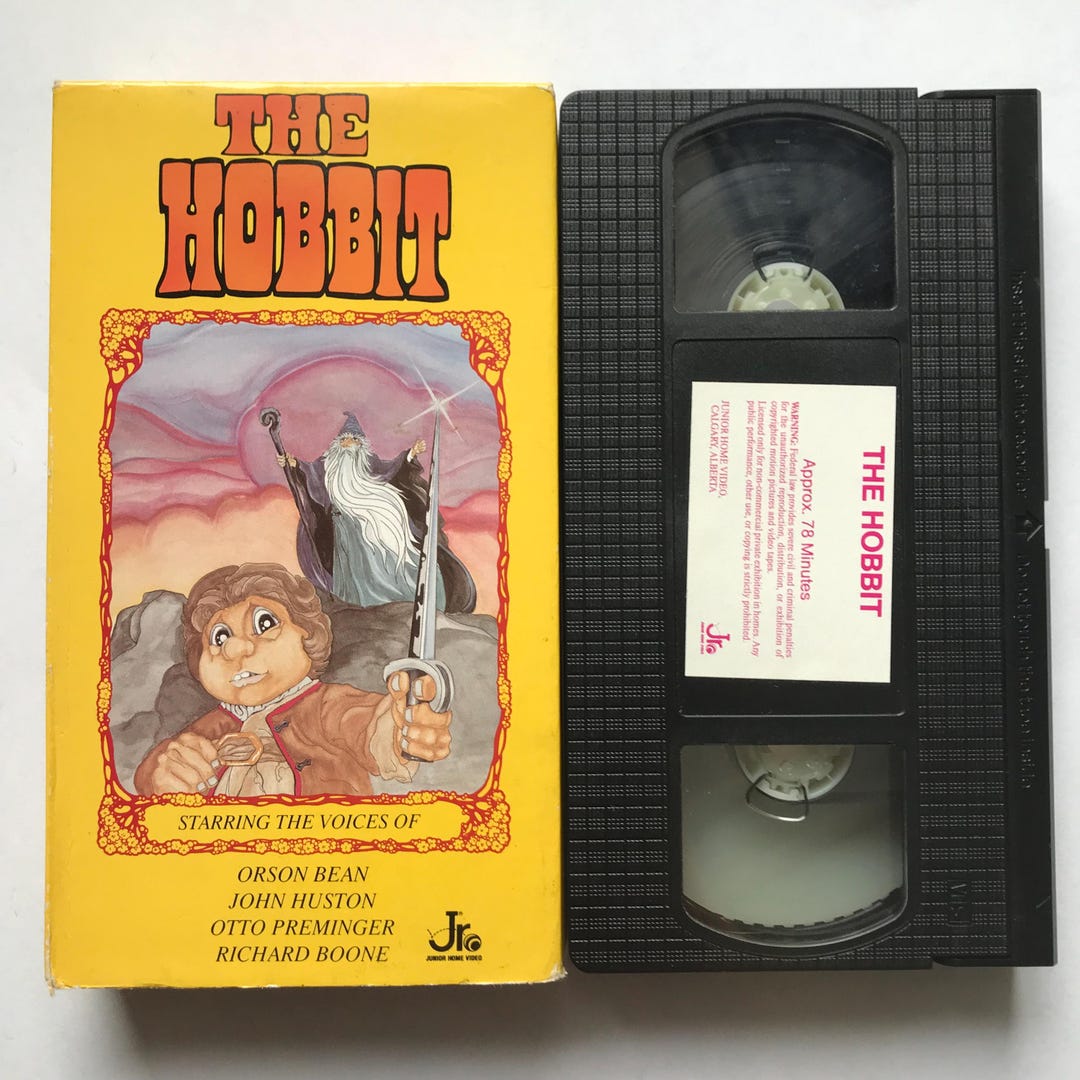 The Hobbit VHS Tape 1977 J.R.R. Tolkien Retro 70s Animated Nostalgia - Etsy