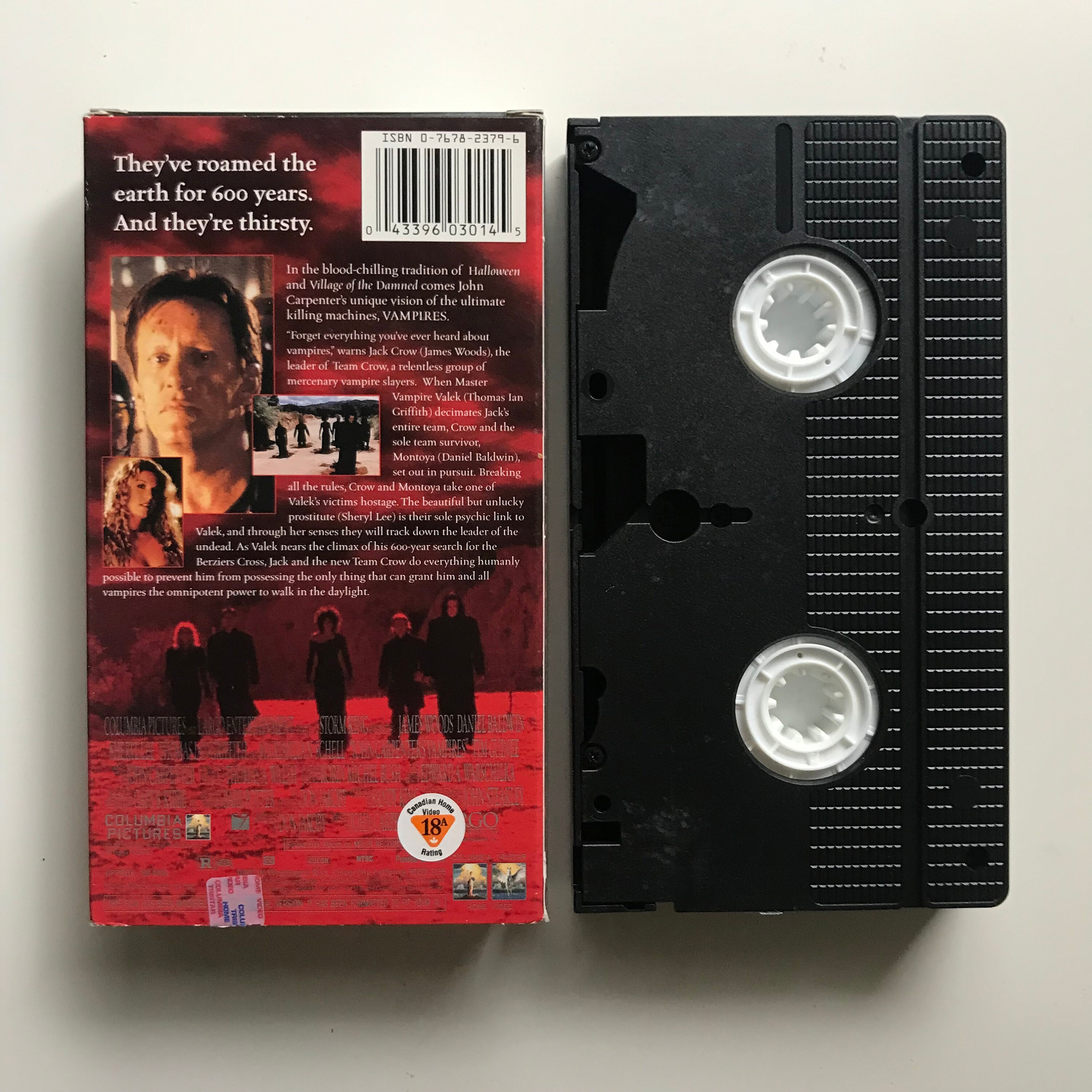 John Carpenter's Vampires VHS Tape 1998 90s Video - Etsy