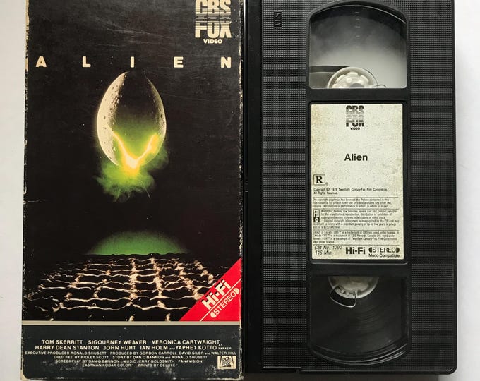Vintage Alien VHS Tape 1979 Cult Sci-fi Sigourney Weaver CBS Fox Video ...
