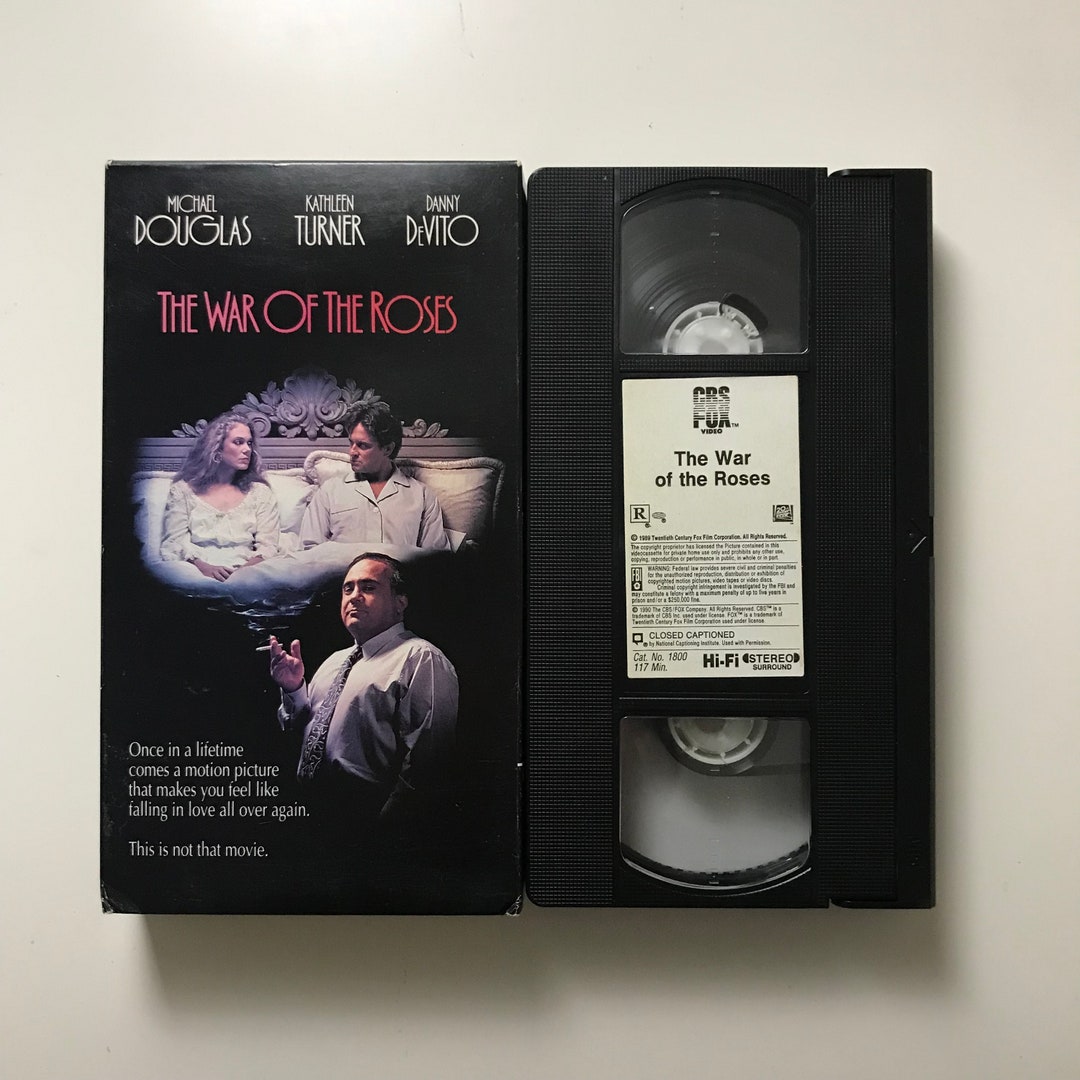 The War of the Roses VHS Original CBS Fox Video 80s Danny Devito - Etsy