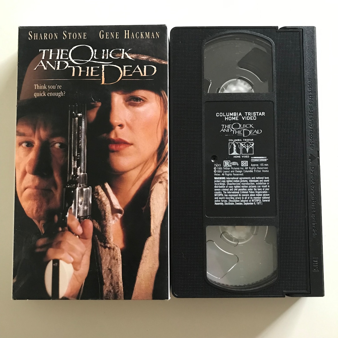 The Quick and the Dead VHS Tape 90s Sharon Stone Gene Hackman Sam Raimi ...