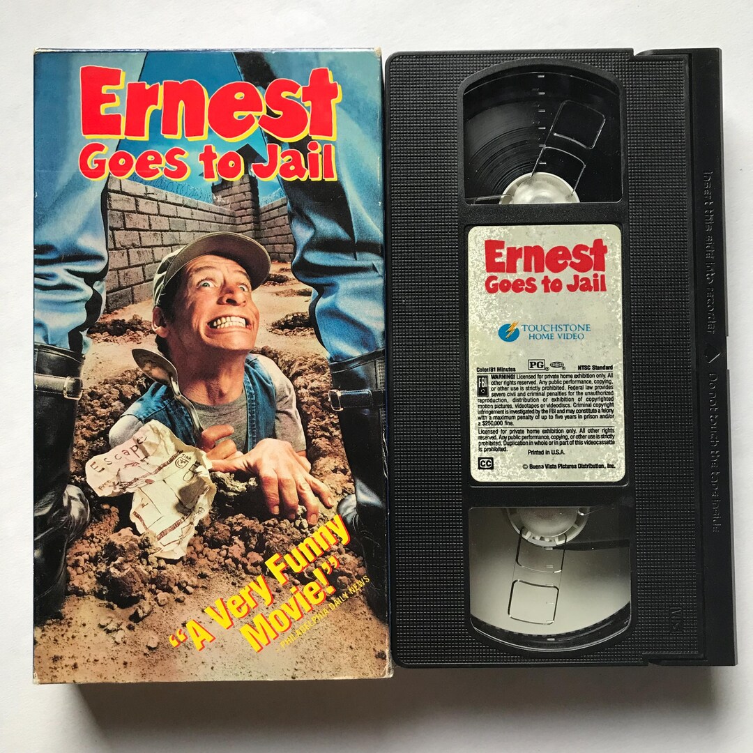 Ernest Goes to Jail VHS Tape Retro Jim Varney 90s Comedy Nostlagia - Etsy