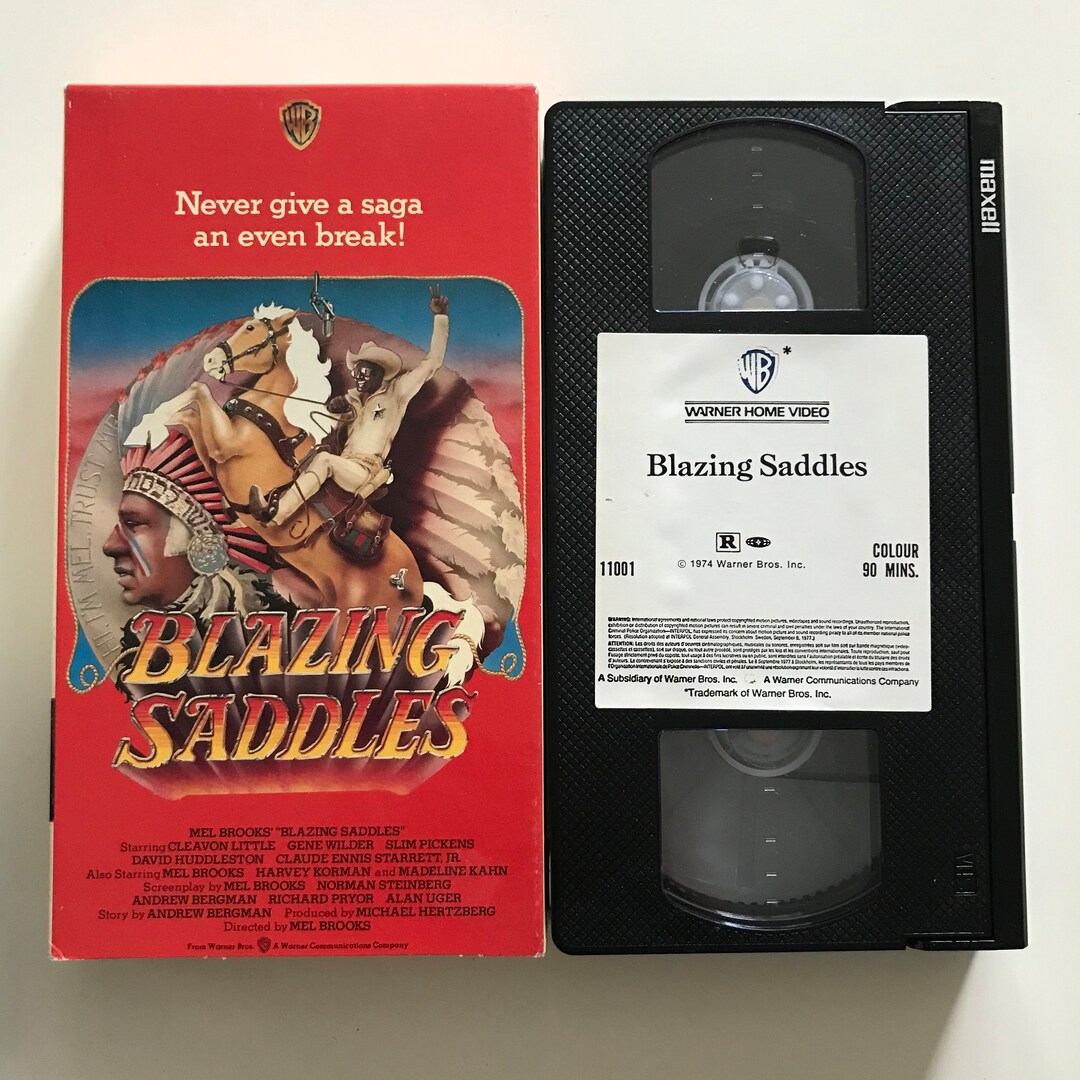 Blazing Saddles VHS Tape Mel Brooks 70s Cult Film Gift - Etsy