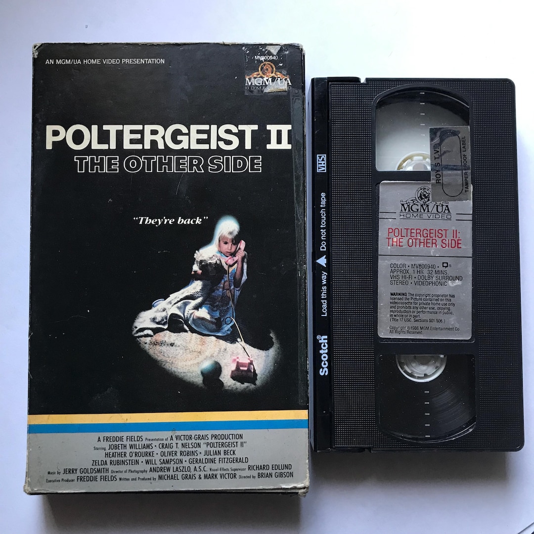 Poltergeist II the Other Side VHS Tape 80s Horror Sequel Supernatural ...