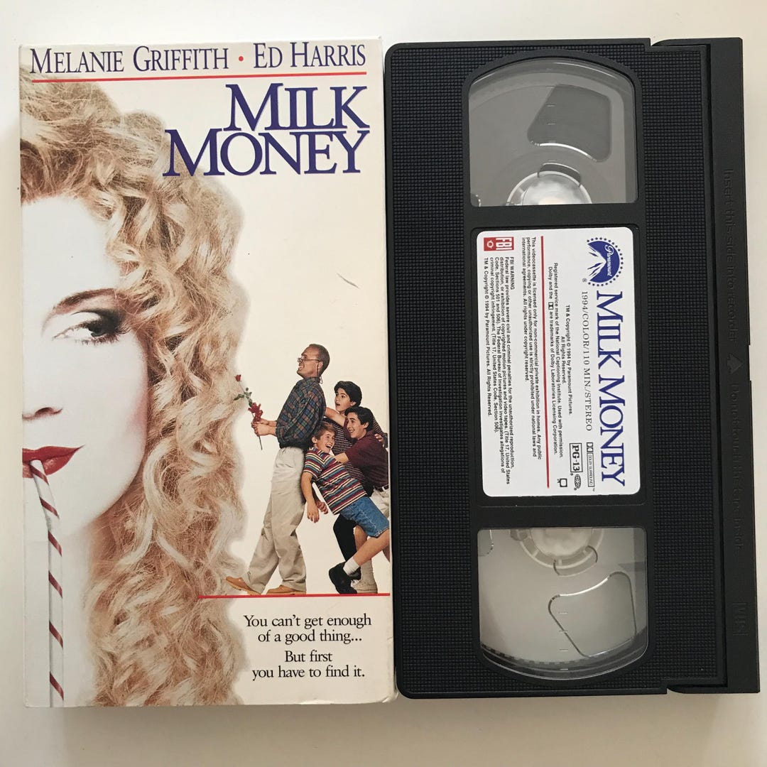 Milk Money VHS Tape Melanie Griffith Ed Harris 90s Nostalgia - Etsy