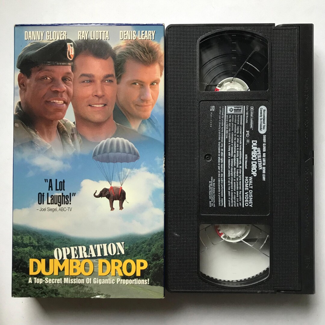 Operation Dumbo Drop VHS Tape Retro 90s Comedy Disney Nostalgia - Etsy