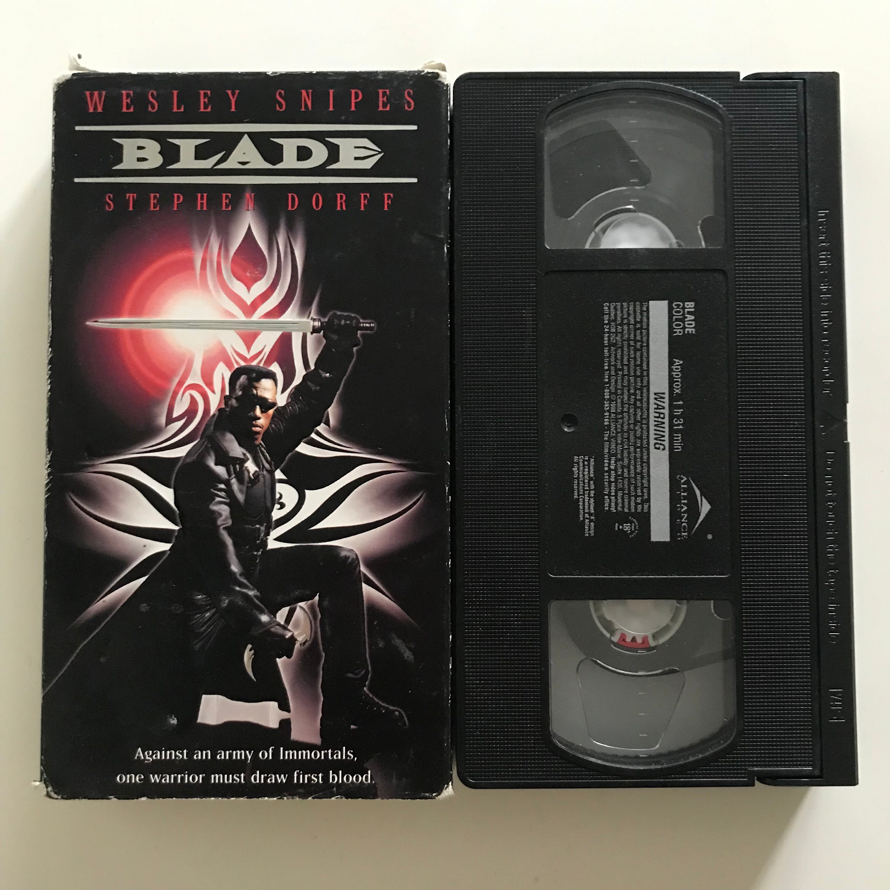 Blade & Blade II VHS Tapes Vintage Wesley Snipes Vampires Action Tape ...