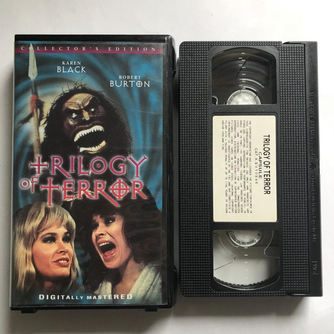 Trilogy of Terror VHS Tape Anchor Bay Clamshell 70s Horror Anthology ...