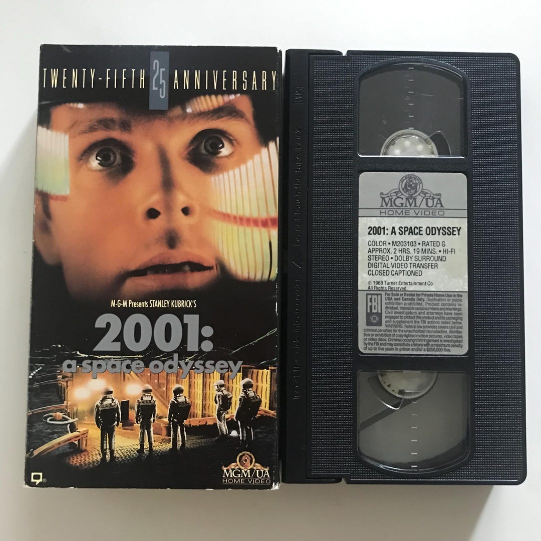 Vintage 2001: A Space Odyssey VHS Tape 60s Sci-fi Stanley Kubrick - Etsy UK