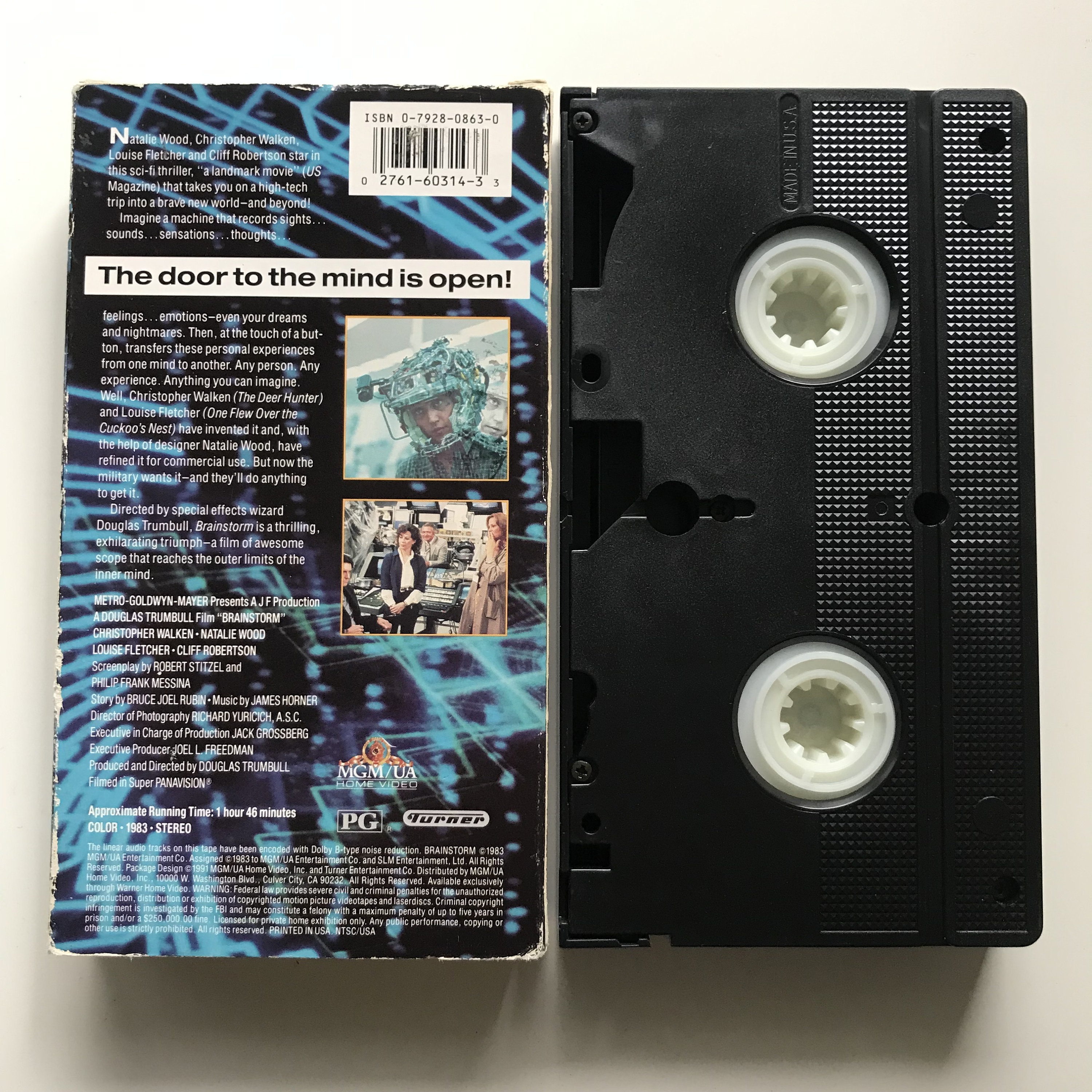Brainstorm VHS Tape 80s Sci-fi Christopher Walken Natalie Wood - Etsy